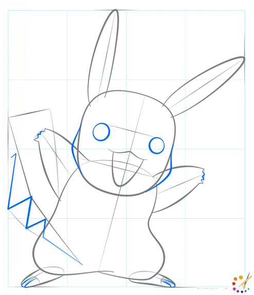 How to Draw Pikachu Step By Step - For Kids & Beginners