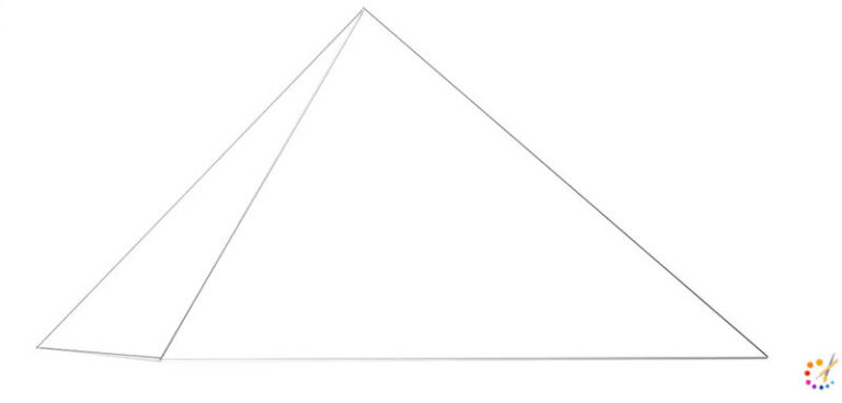 How to Draw a Pyramid Step By Step – For Kids & Beginners