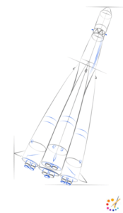 How to Draw a Rocket Step By Step – For Kids & Beginners