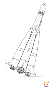 How to Draw a Rocket Step By Step – For Kids & Beginners