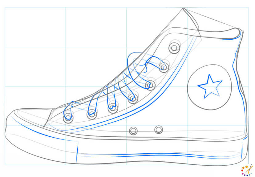 How to Draw Shoes Step By Step - For Kids & Beginners