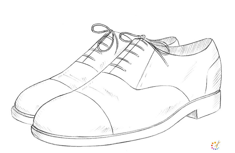 How to Draw Shoes Step By Step - For Kids & Beginners