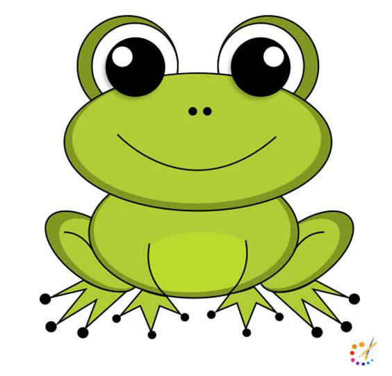 How to Draw A Frog Step By Step - For Kids & Beginners