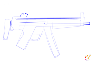 How to Draw a Gun Step By Step – For Kids & Beginners