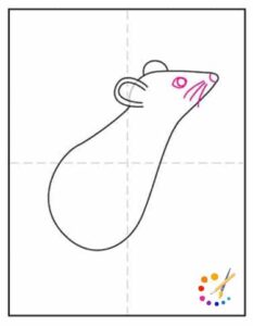How to Draw a Mouse Step By Step – For Kids & Beginners