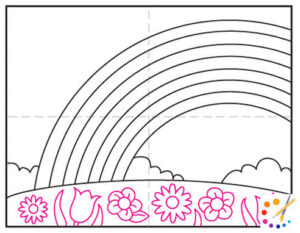 How to Draw a Rainbow Step By Step – For Kids & Beginners