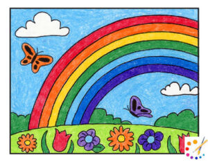 How to Draw a Rainbow Step By Step – For Kids & Beginners
