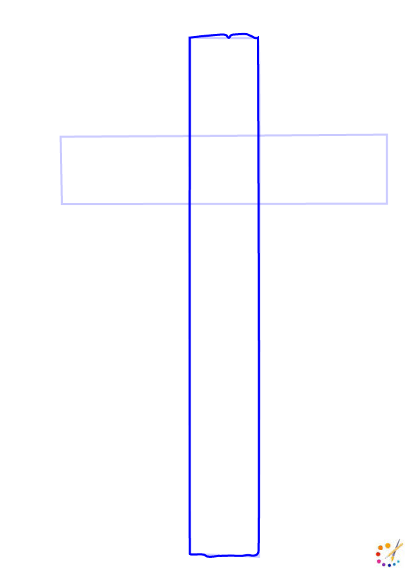 How to Draw a Cross Step By Step – For Kids & Beginners