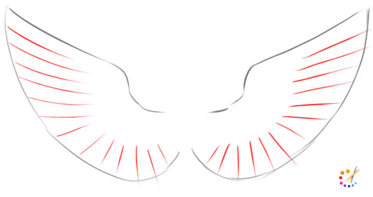 How to Draw Wings Step By Step – For Kids & Beginners