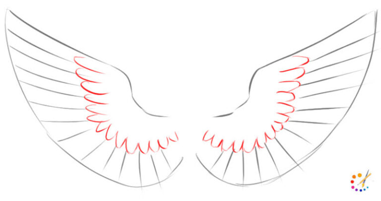 How to Draw Wings Step By Step – For Kids & Beginners