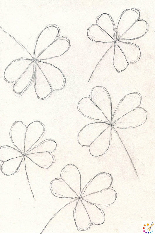 How to Draw a Shamrock Step By Step – For Kids & Beginners