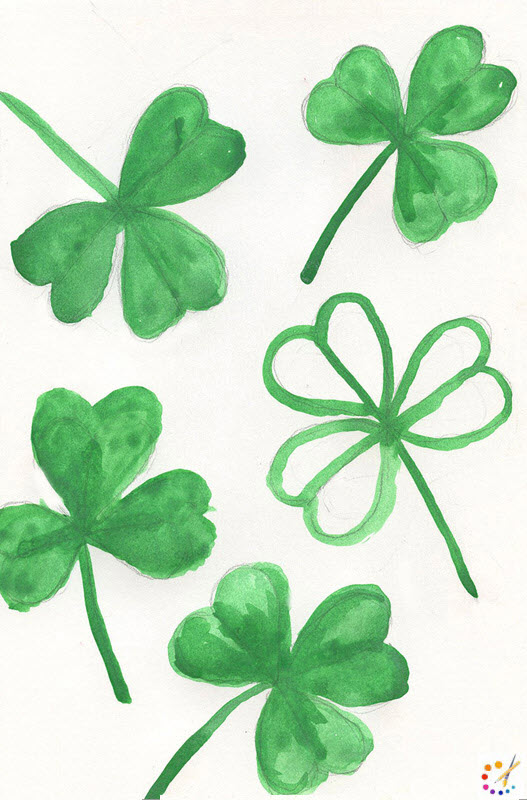 How to Draw a Shamrock Step By Step – For Kids & Beginners