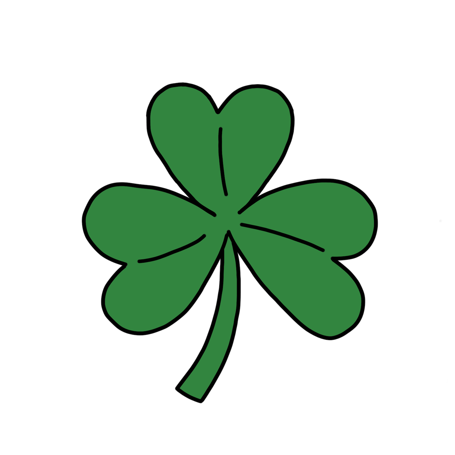 How to Draw a Shamrock Step By Step – For Kids & Beginners