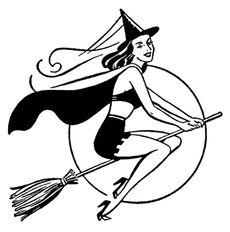 How to Draw a Witch Step By Step – For Kids & Beginners