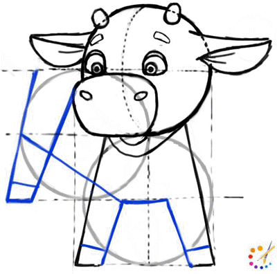 How to Draw a Cow Step By Step - For Kids & Beginners