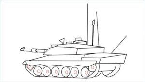 How to Draw a Tank Step By Step – For Kids & Beginners