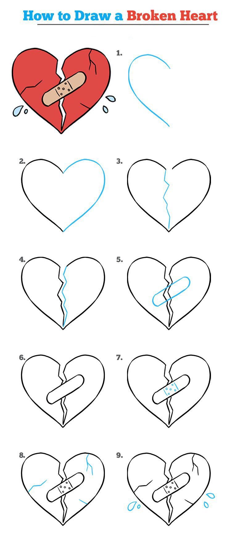 How to Draw Heart Step By Step - For Kids & Beginners