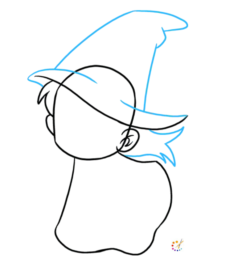 How to Draw a Witch Step By Step – For Kids & Beginners