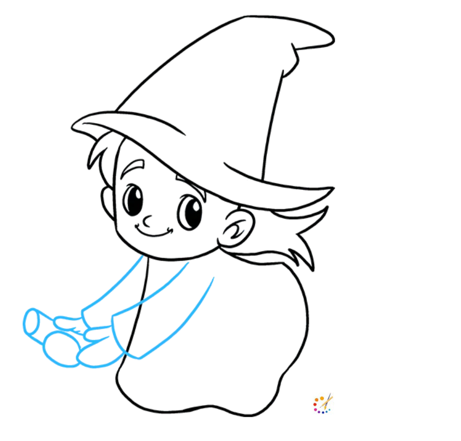 How to Draw a Witch Step By Step – For Kids & Beginners