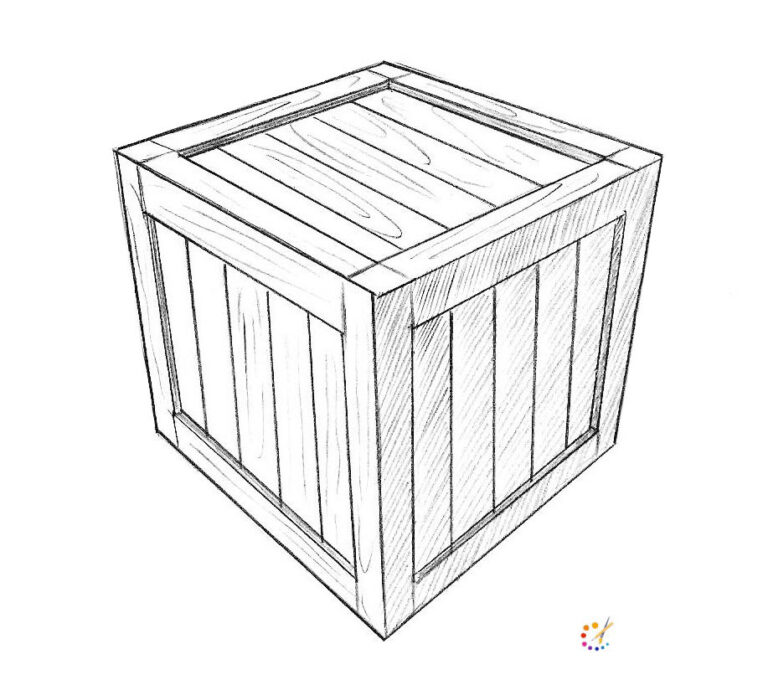 How To Draw a Box Step By Step – For Kids & Beginners