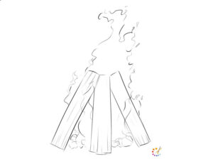 How To Draw Fire Step By Step - For Kids & Beginners