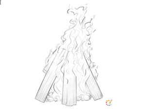 How To Draw Fire Step By Step - For Kids & Beginners