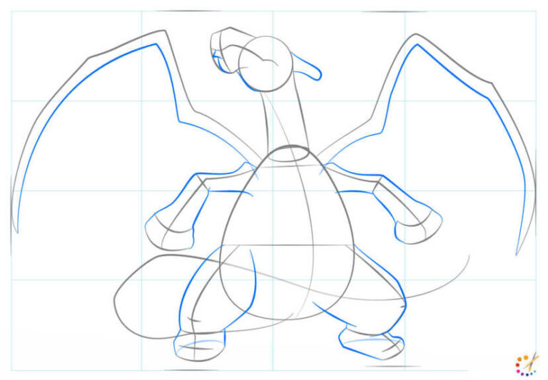 How to Draw Charizard Pokemon Step By Step For Beginners