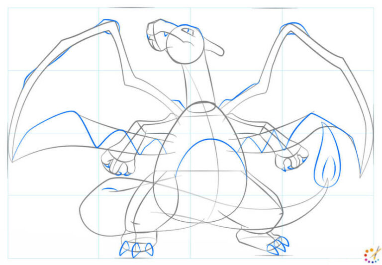 How to Draw Charizard Pokemon Step By Step For Beginners