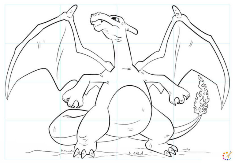 How to Draw Charizard Pokemon Step By Step For Beginners