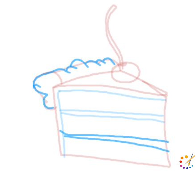 How to draw a Cake Step by Step – For Kids & Beginners