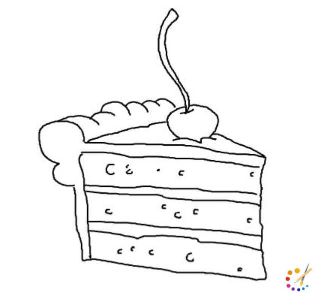 How to draw a Cake Step by Step – For Kids & Beginners