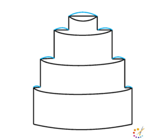 How to draw a Cake Step by Step – For Kids & Beginners