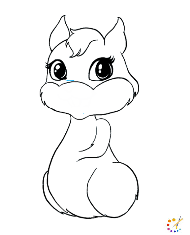 How to draw a Squirrel Step By Step – For Kids & Beginners