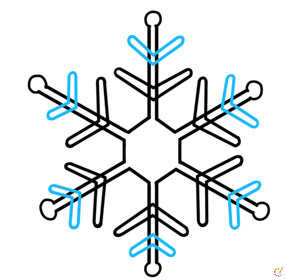 How to Draw Snowflakes Step By Step – For Kids & Beginners