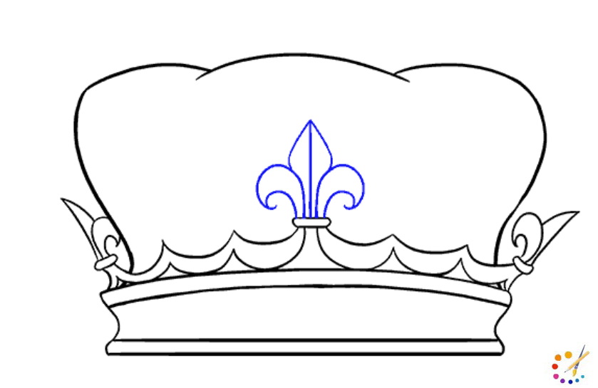How to draw a Crown step by step - For Kids & Beginner