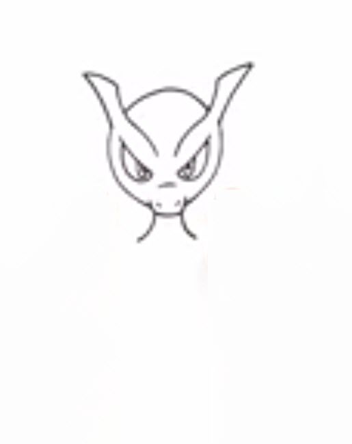 How to Draw Mewtwo Pokemon Step By Step - For Kids & Beginners