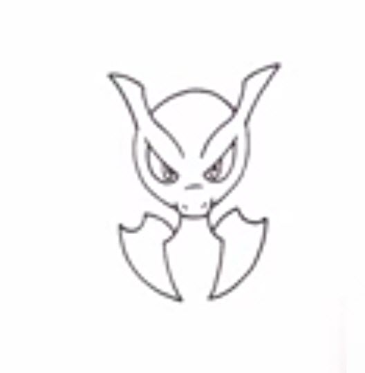 How to Draw Mewtwo Pokemon Step By Step - For Kids & Beginners
