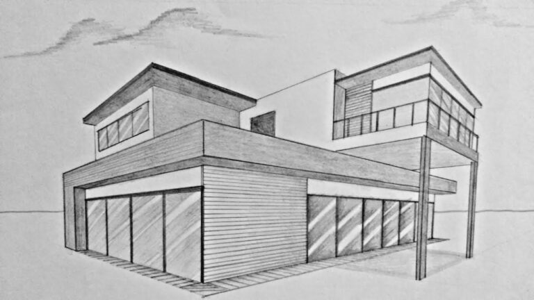 How To Draw Buildings Step By Step – For Kids & Beginners