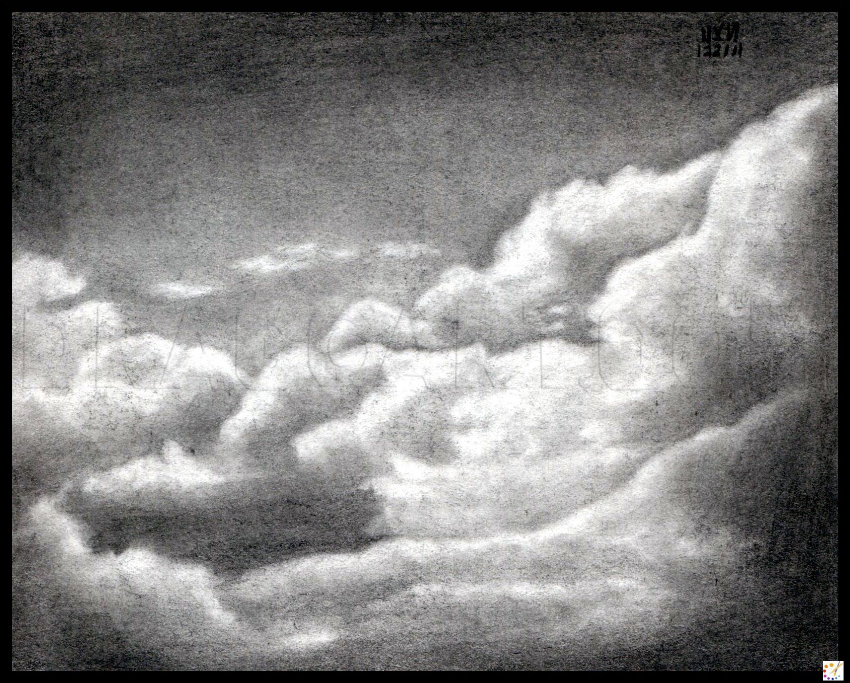 How to Draw Clouds Step By Step - For Kids & Beginners