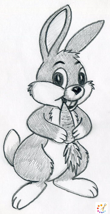 How to Draw a Bunny Step By Step – For Kids & Beginners