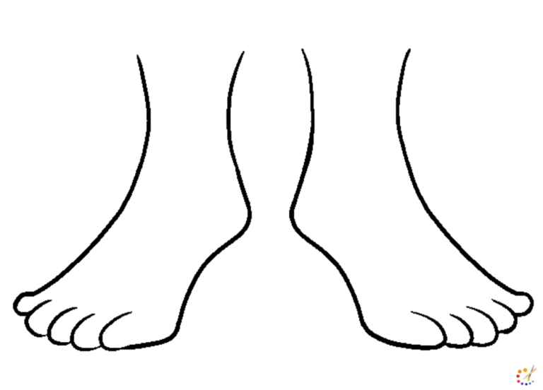 How to draw Feet Step By Step – For Kids & Beginners