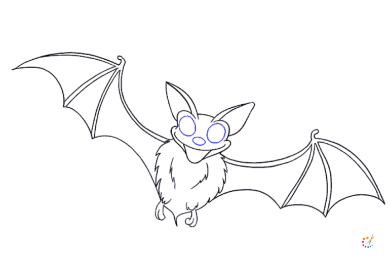 How to Draw Bat Step By Step – For Kids & Beginners