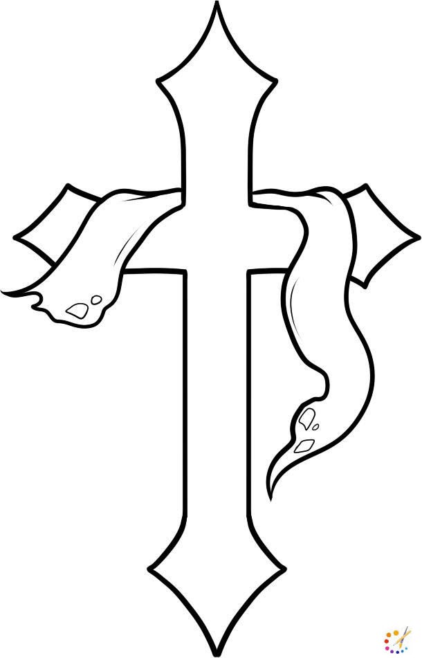 How to Draw a Cross Step By Step – For Kids & Beginners