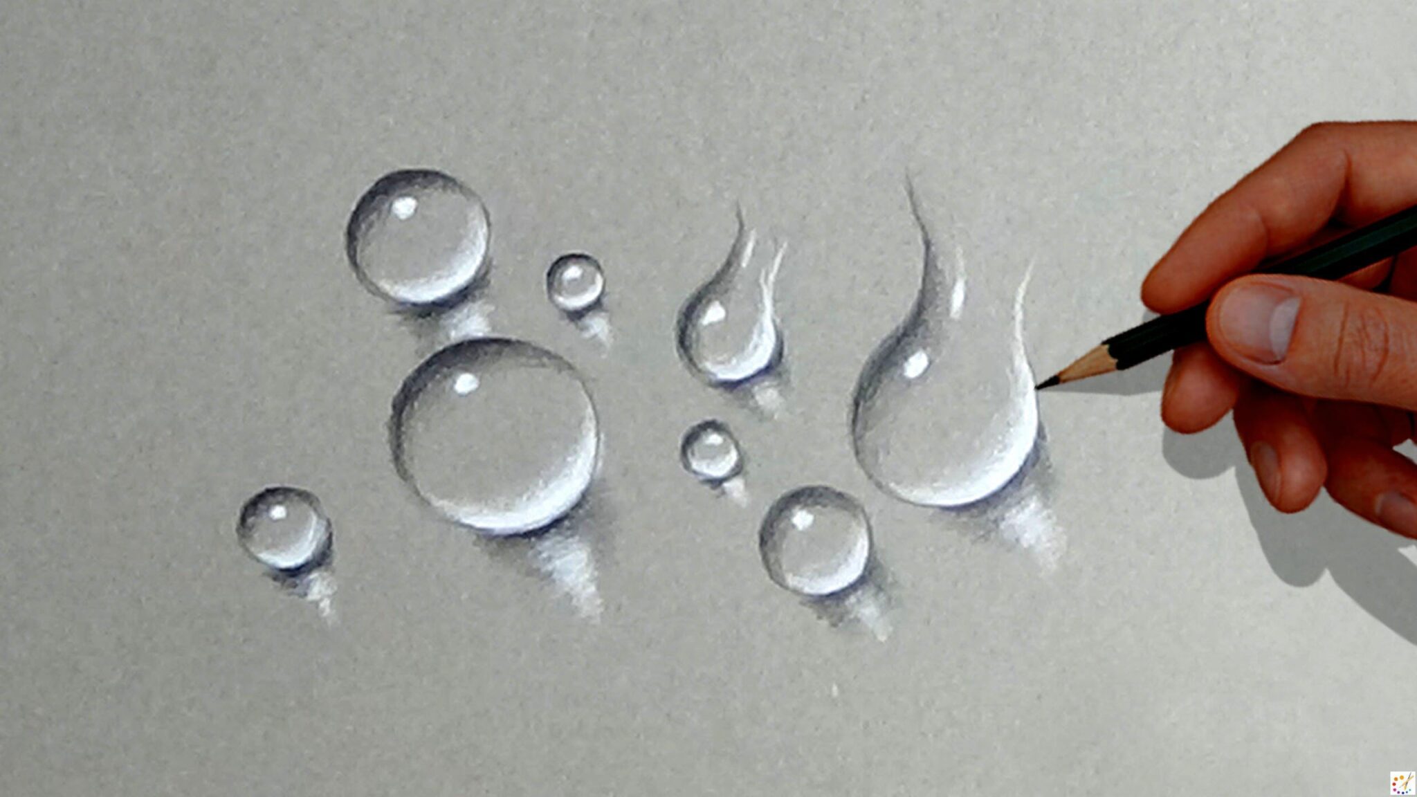 How to Draw Water Step by Step - For Kids & Beginners