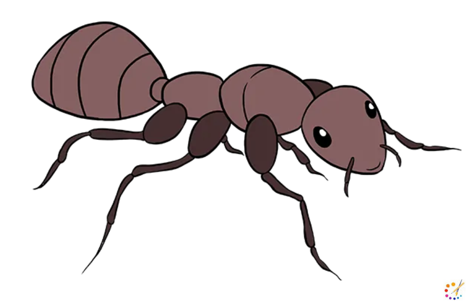 How to Draw an ant Step By Step – For Kids & Beginners