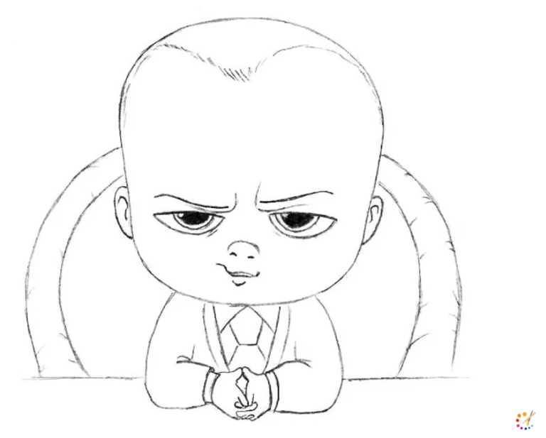 How to Draw a Boss Baby Step By Step – For Kids & Beginners