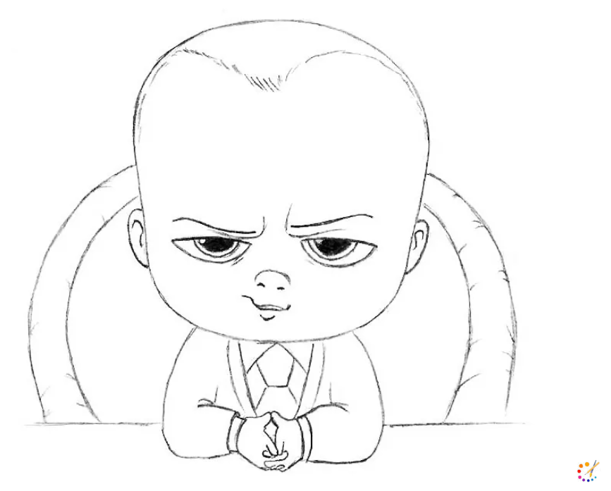 How to Draw a Boss Baby Step By Step – For Kids & Beginners