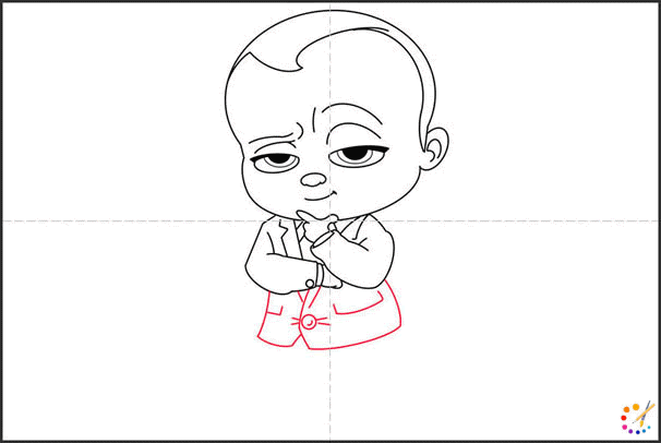 How to Draw a Boss Baby Step By Step – For Kids & Beginners