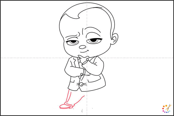 How to Draw a Boss Baby Step By Step – For Kids & Beginners