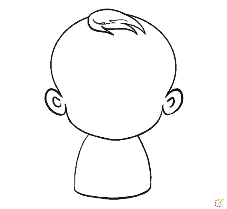 .How to draw a baby Step By Step – For Kids & Beginners